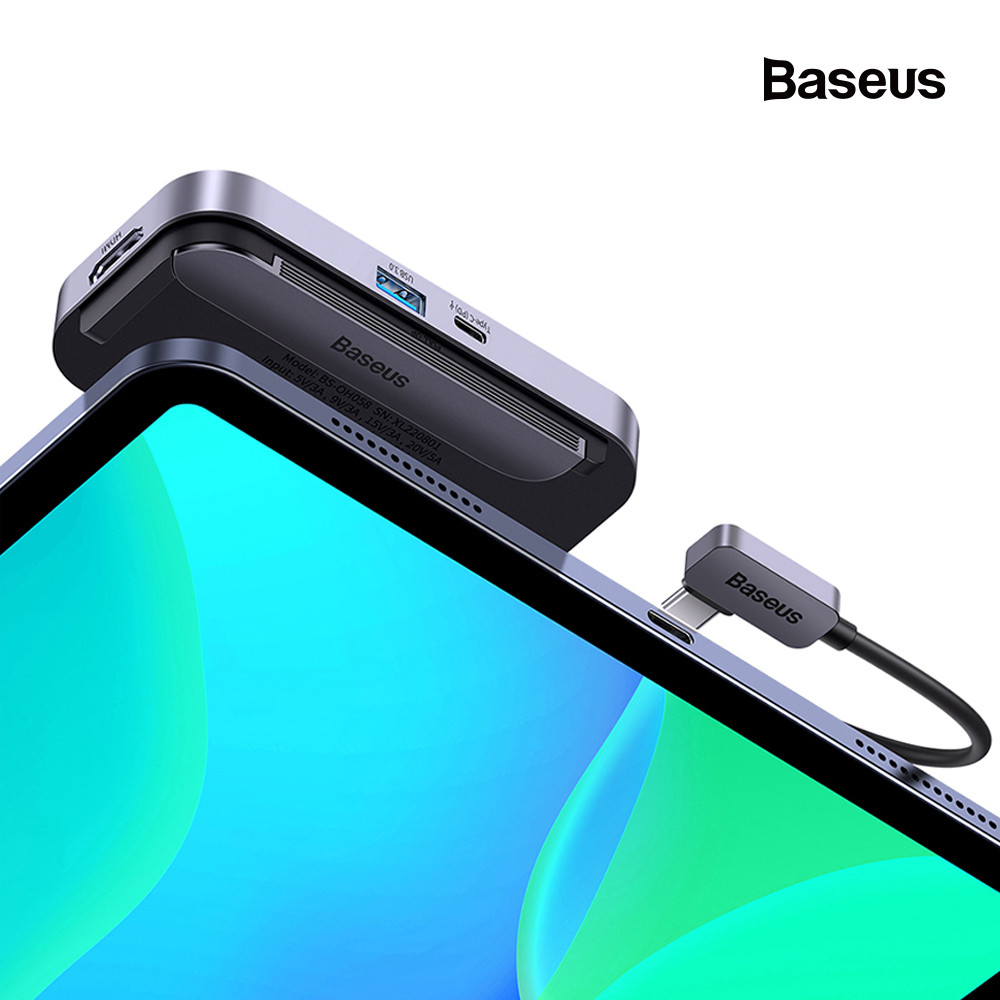 베이스어스 베이스어스 패드조이 4in1 C타입 멀티 허브 태블릿 아이패드 hdmi 연결 위시버킷