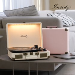 인사이디 인사이디 휴대용 무선 무드등 블루투스 LP 플레이어 LED 턴테이블 스피커 IBT Retro Light 위시버킷