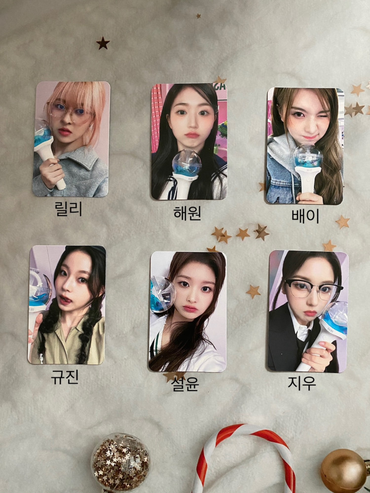 엔믹스 엔믹스 OFFICIAL LIGHT STICK JYP SHOP 응원봉 포카 NMIXX 릴리 해원 설윤 배이 지우 규진 포토