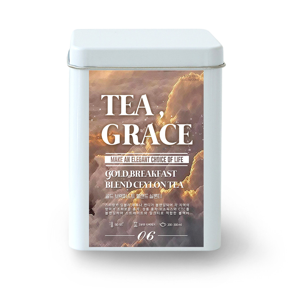 티그레이스 티그레이스 Tea Grace 골드 브랙퍼스트 블랜드 실론티 20티백 스타벅스 돌체 블랙 밀크티 피치젤리