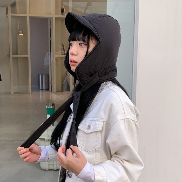 블루씨티 보온성 퀄리티굿 프레스 패딩 스트랩 매듭 후드 바라클라바 트루퍼햇 군밤 모자 4color 위시버킷
