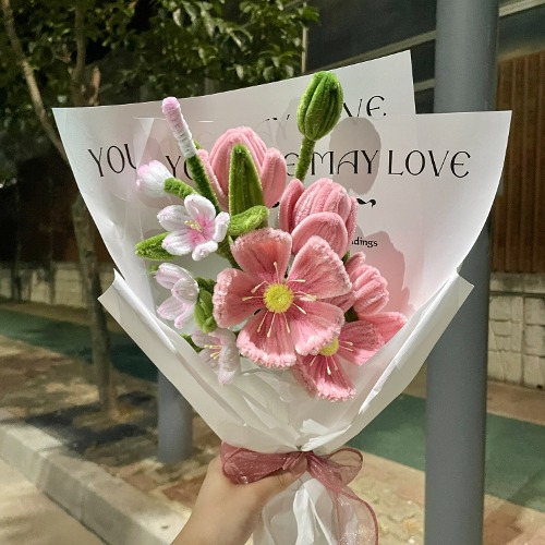 또떠요 동영상 제공 모루 철사 공예 양귀비 꽃다발 DIY 패키지 위시버킷