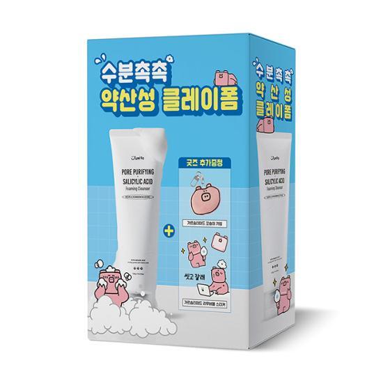 주미소 주미소 포어 퓨리파잉 살리실산 클렌징폼 가르송티미드 콜라보 기획 120g 키링 리무버블스티커 위시버킷