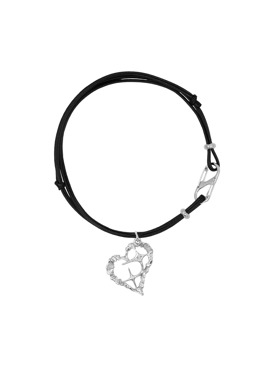 데어링달링 1724 NU HEART LEATHER NECKLACE 위시버킷