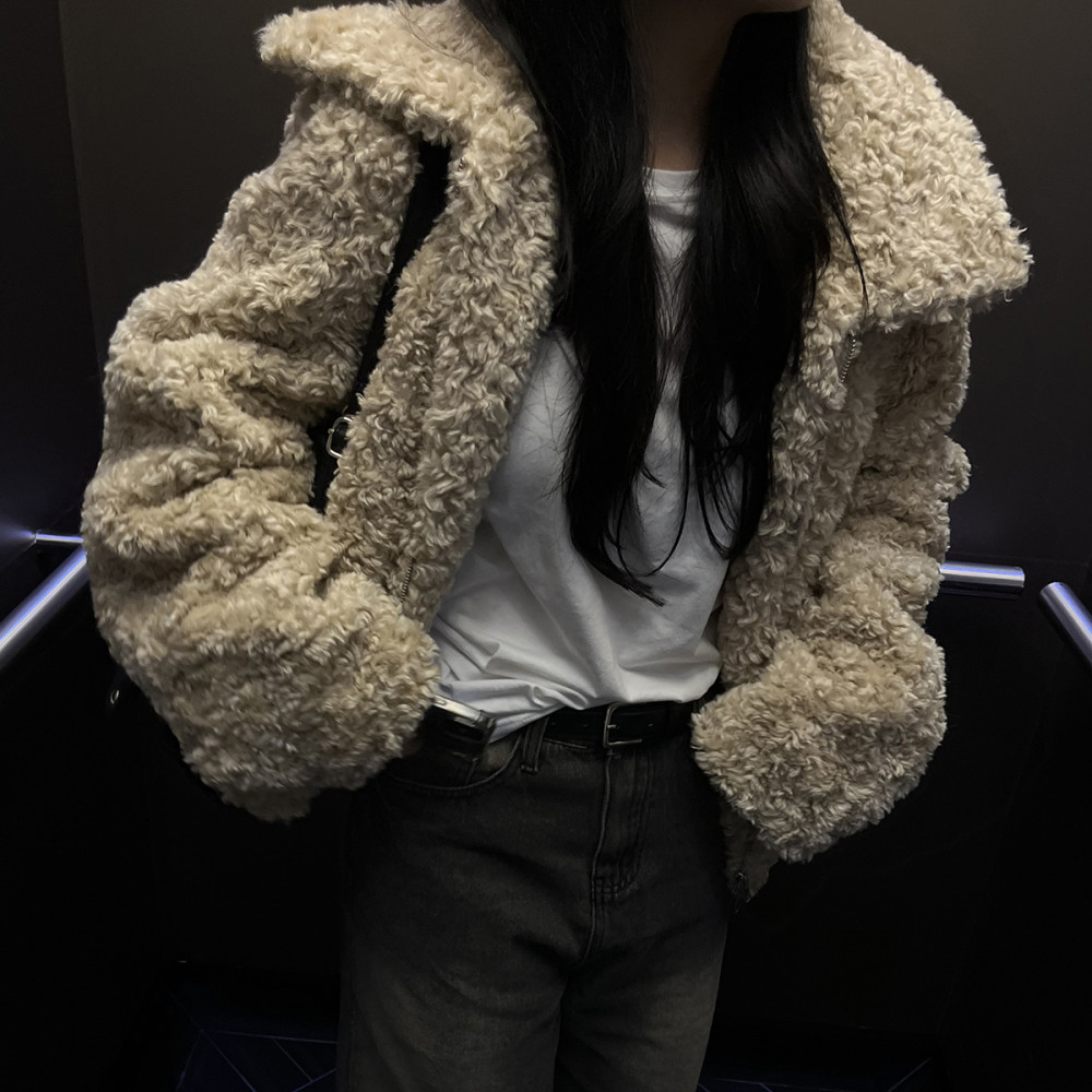 워즈웨잇앤씨 shearing two way fur jacket 시어링 투웨이 퍼 자켓 2color 위시버킷