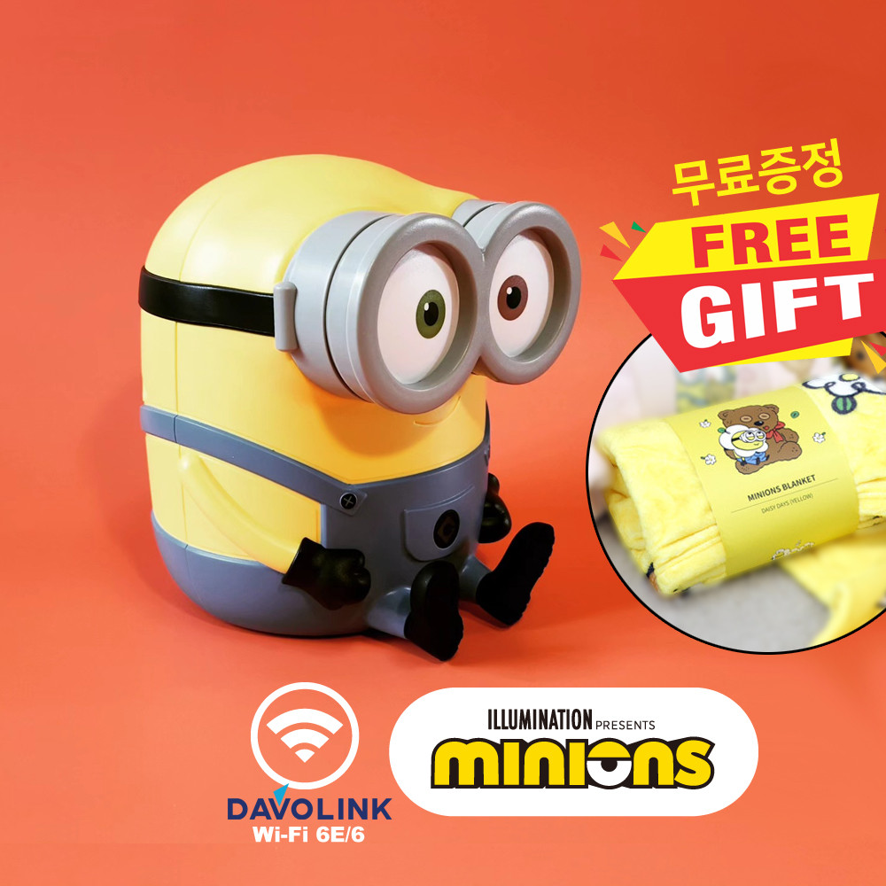 미니언즈 밥 미니언즈공유기 와이파이 Wi Fi 6 AX 1800 위시버킷