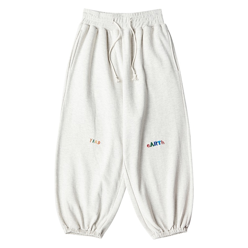 비욘드클로젯 COLLECTION LINE YARD OVER FIT SWEAT PANTS OATMEAL 위시버킷