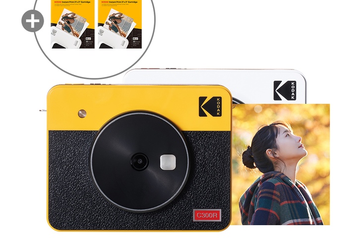 코닥 미니샷3 C300R 카트리지 68매 번들 휴대용 포토프린터 폴라로이드카메라 사진인화기 위시버킷