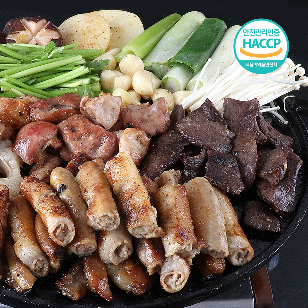 용자곱창 용자곱창 한우소곱창 모둠세트 600g 써비스염통 100g 참소스3개 위시버킷