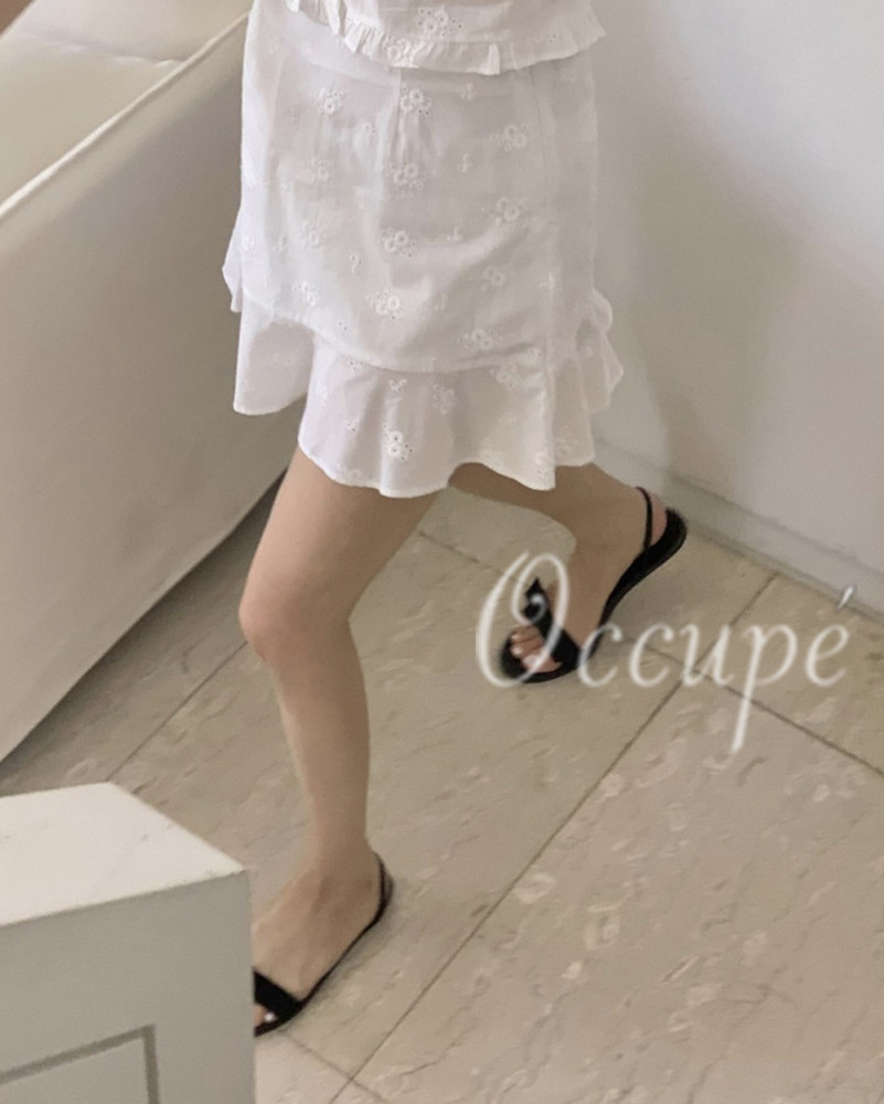 오큐페 미엘 스텔라 스커트 (3col) miel 프릴스커트 - 위시버킷