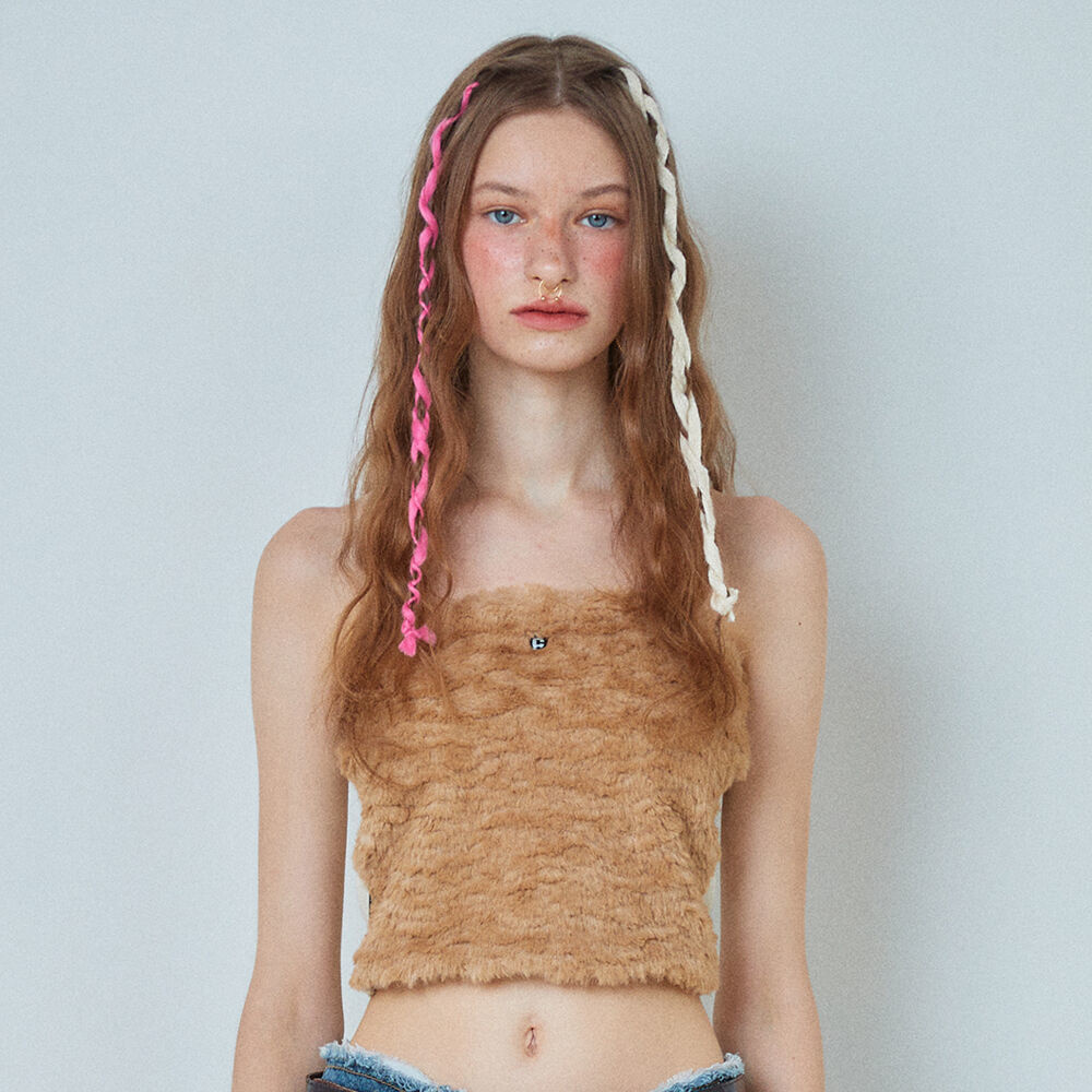 크랭크 ECO FUR TUBE TOP_BE - 위시버킷