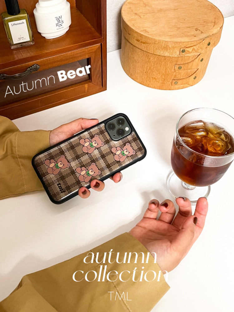 티엠엘 [TML] autumn bear case 곰돌이 케이스 아이폰14케이스 아이폰14프로 케이스 (에폭시범퍼 케이스 ...