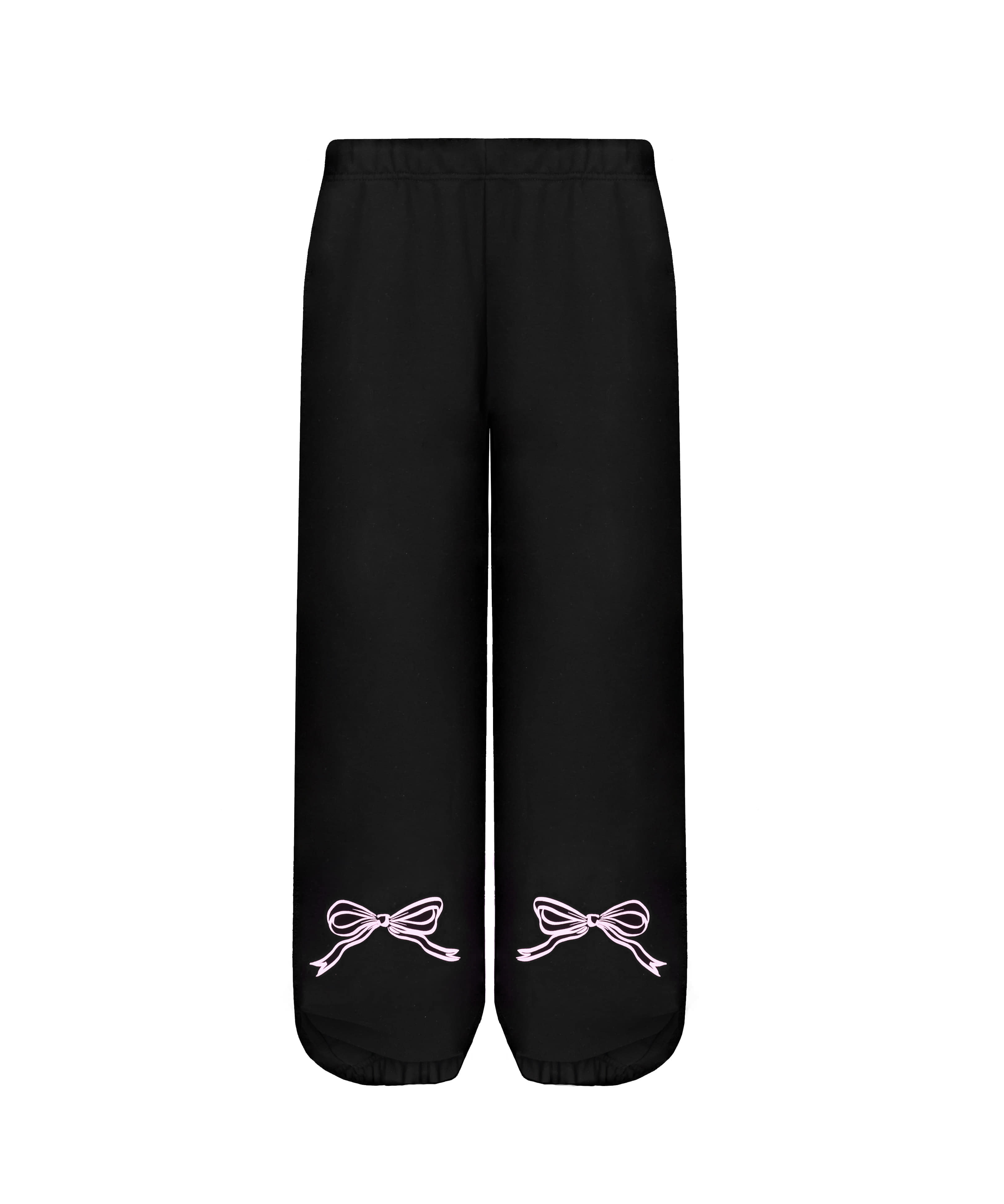 컴아웃앤플레이 [Made] Drawing ribbon pants / Black - 위시버킷
