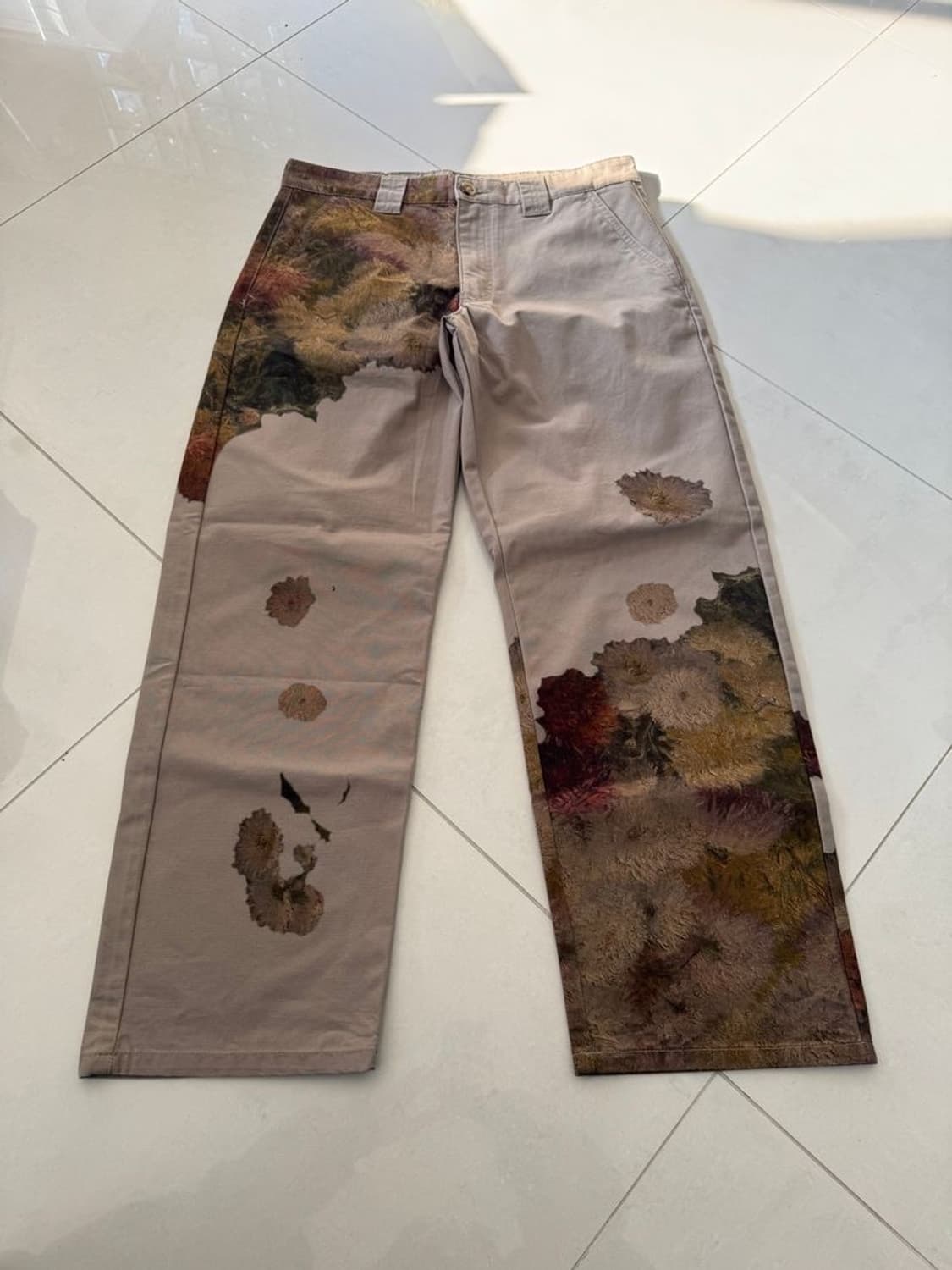 데지구알 FLORAL PATTERN PANTS 꽃무늬 팬츠 | 후루츠패밀리 - 위시버킷
