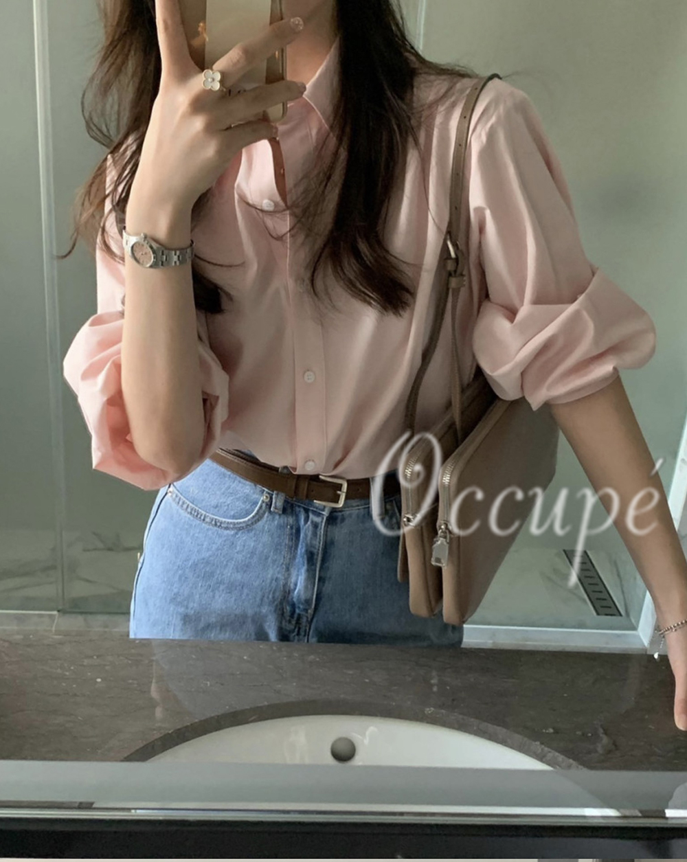 오큐페 오큐페 [당일발송]pyt 프리티영띵 보이셔츠 24fw (5col) 프영띵 가을남방 - 위시버킷