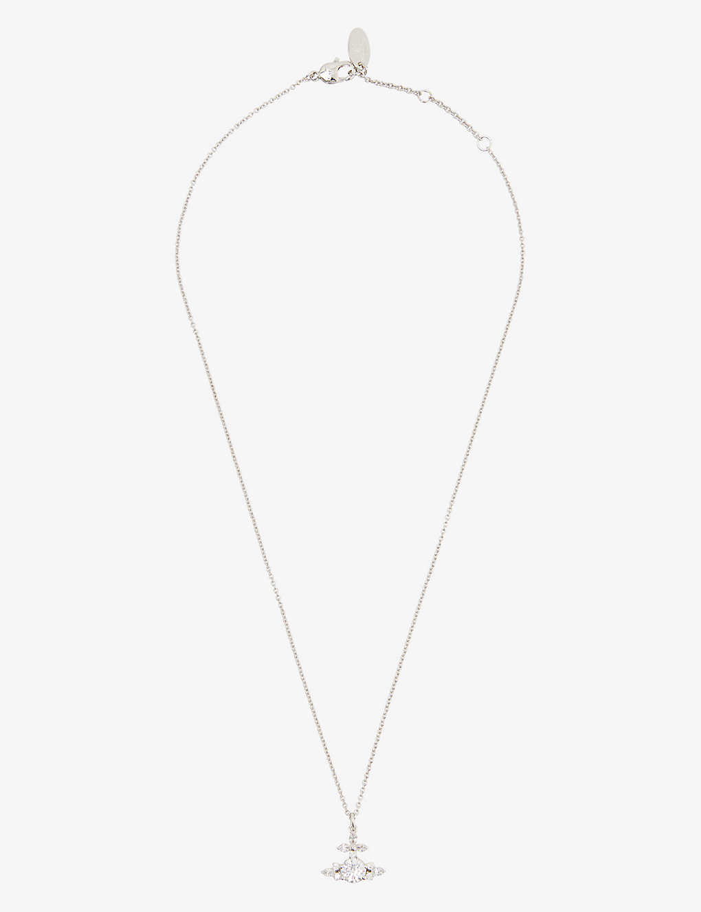 비비안웨스트우드 Colette silver-plated brass and cubic zirconia pendant ...