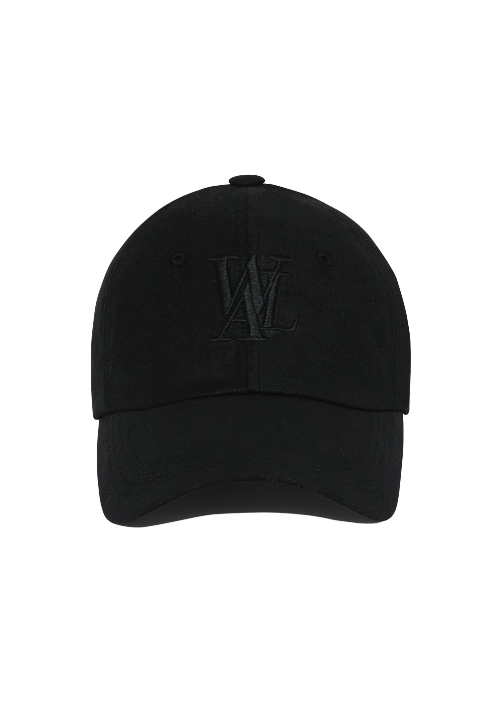 우알롱 Signature crack ball cap - BLACK - 위시버킷