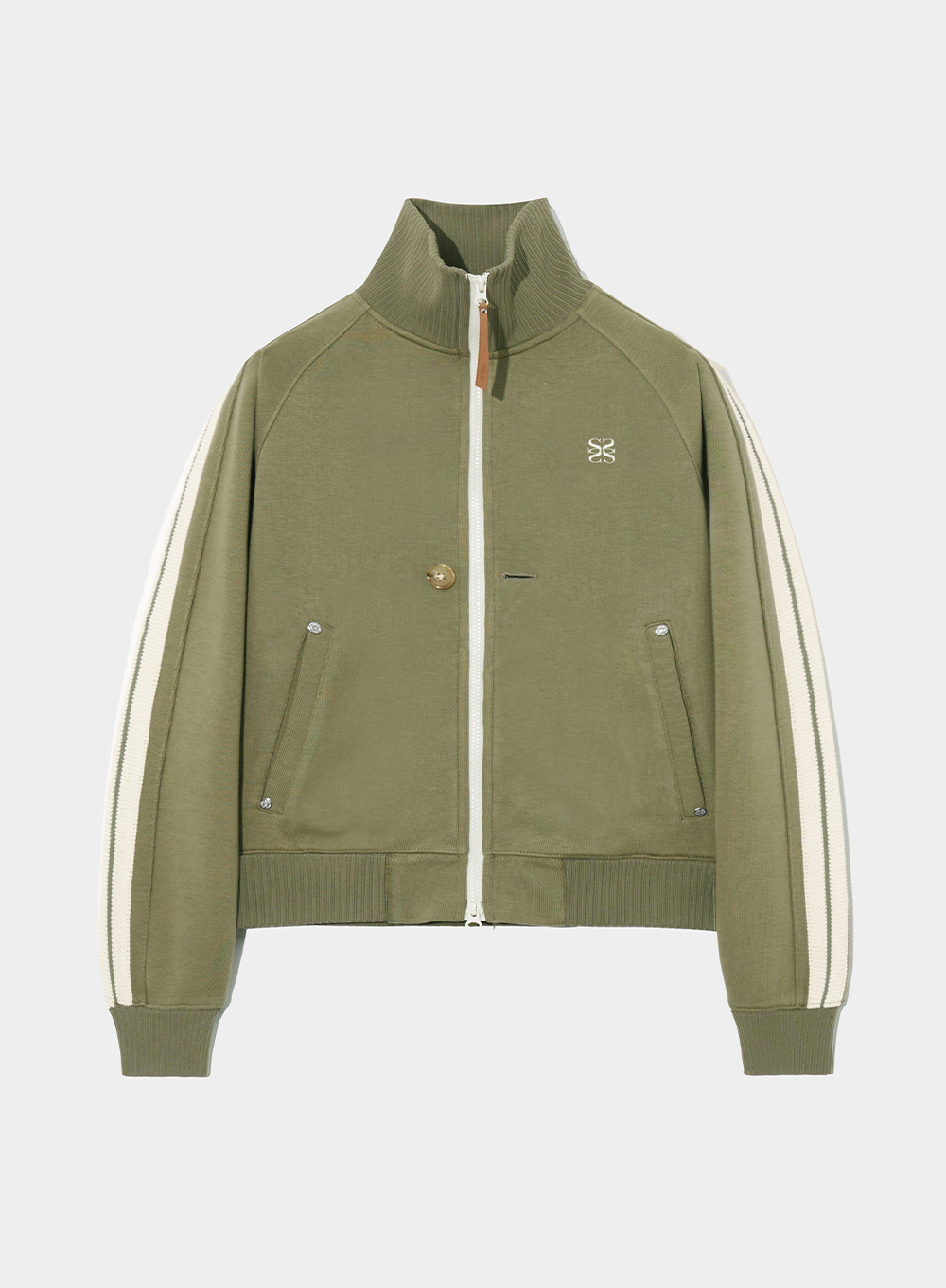 세터 (W) Lawton All Day Track Zip-Up Jacket - Mud Khaki - 위시버킷