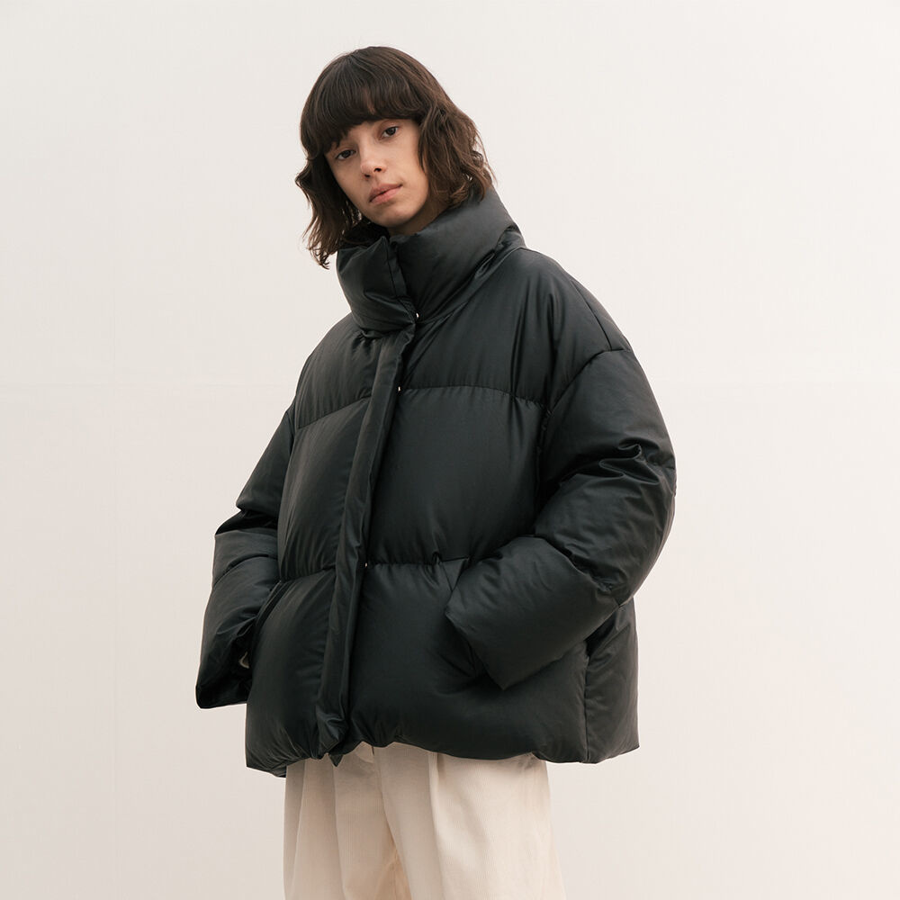 르 pleather duck-down padding_2color - 위시버킷