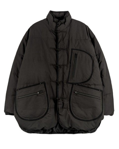 하바티 [PORTER CLASSIC] WEATHER CHINESE DOWN JACKET (BLACK) - 위시버킷