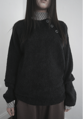 에프터먼데이 snug button slit knit (2c) - 위시버킷