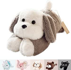 uoozii 16" | 3 Pounds Grey Dog Weighted Stuffed Animals - Cute Weighted ...