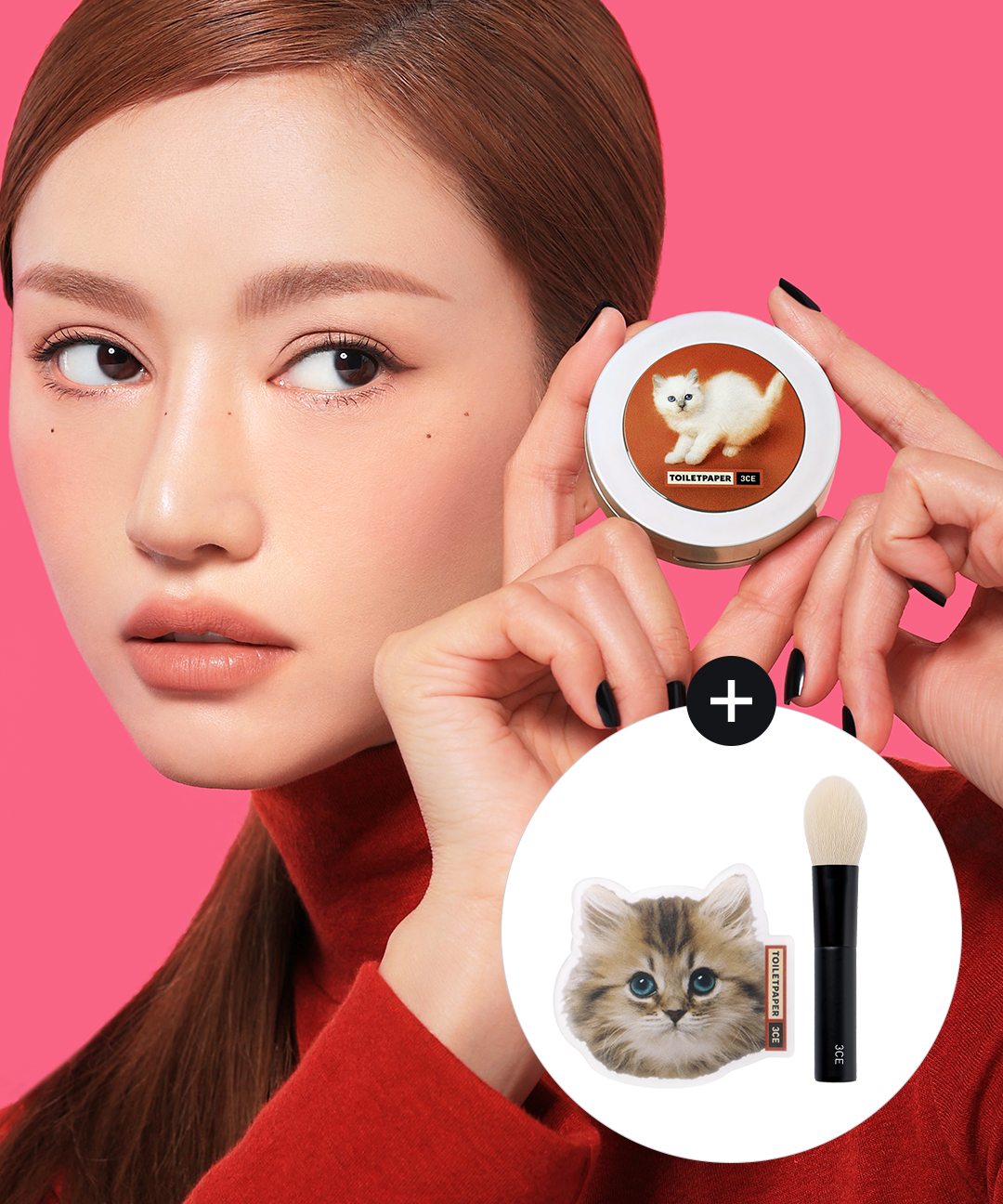 3CE [GIFT][3CE X TOILETPAPER] 페이스 블러쉬 - 위시버킷