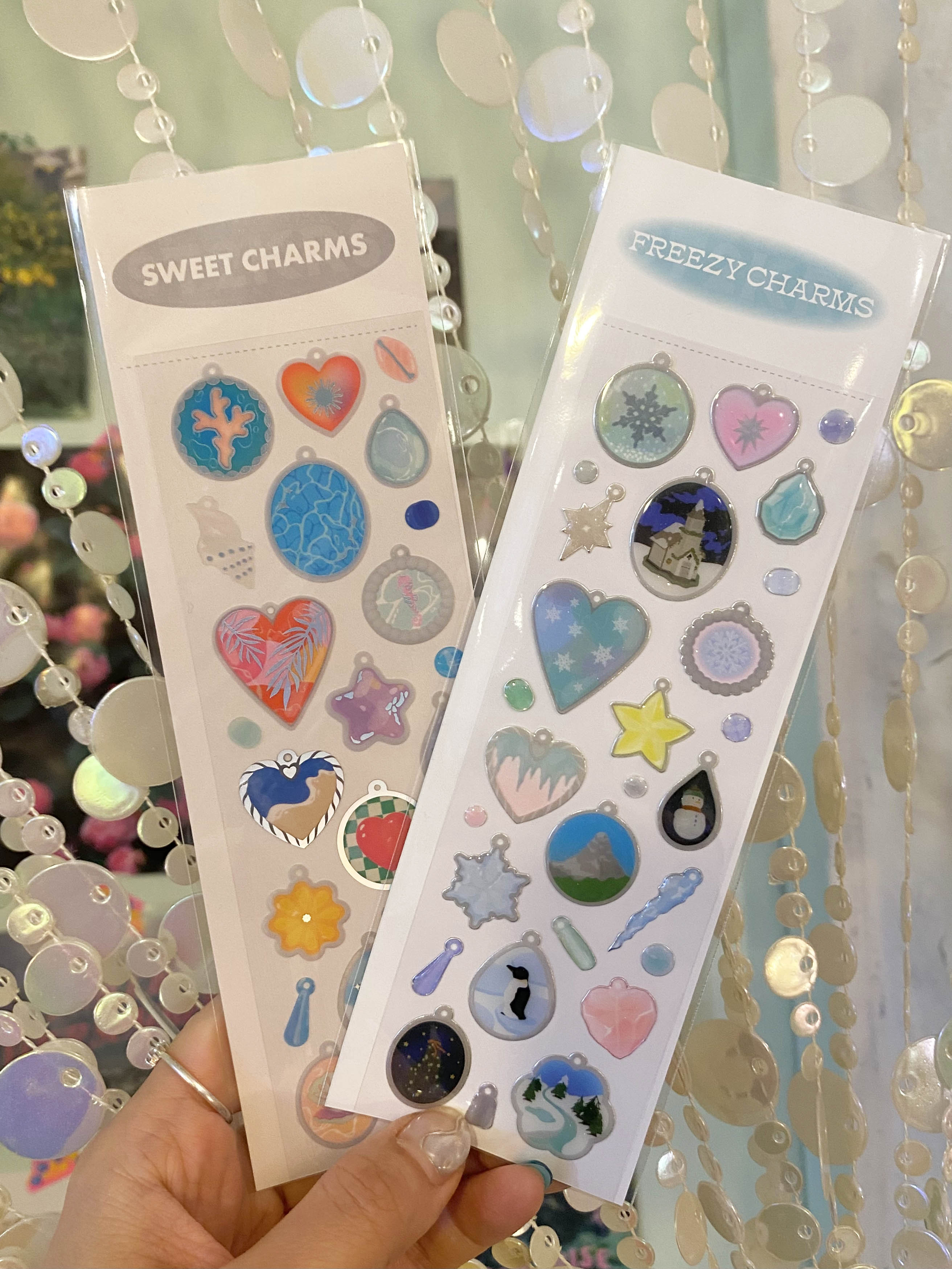 꽃밭 (st2krs) Charms Stickers - 위시버킷