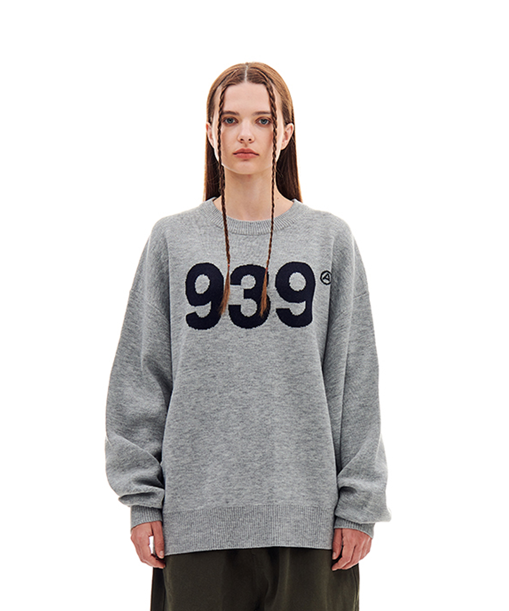아카이브 볼드 939 LOGO KNIT (GRAY) - 위시버킷