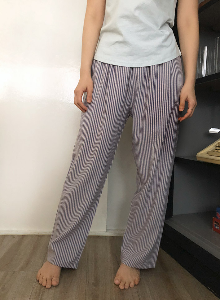 더버터크림 Stripe room pants (2col) - 위시버킷