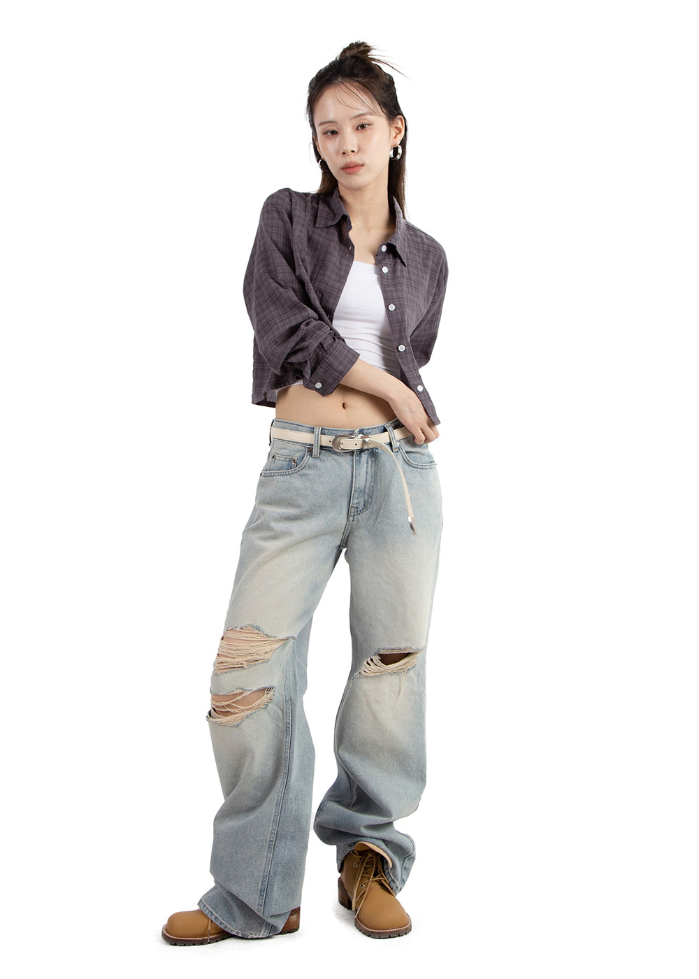 릿킴 RUST CUT OUT JEANS - 위시버킷