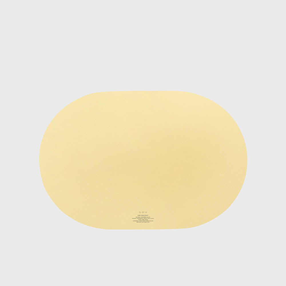 지비에이치 GBH HOME WOOD TABLE MAT (CREAM YELLOW) 테이블매트 - 위시버킷