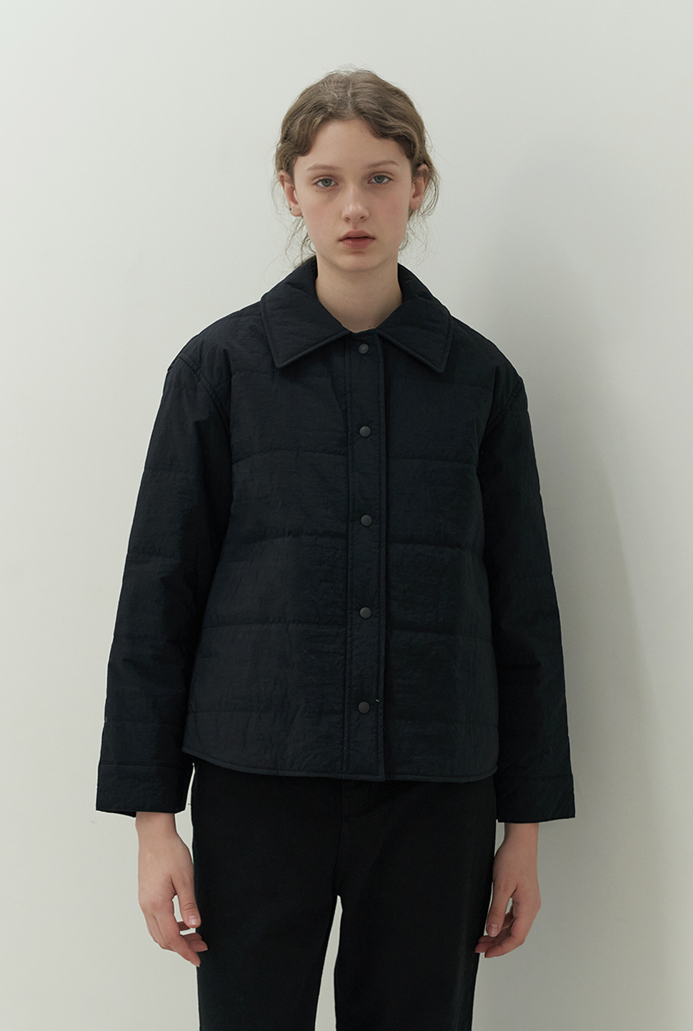 아유 recycle padding jacket-black - 위시버킷