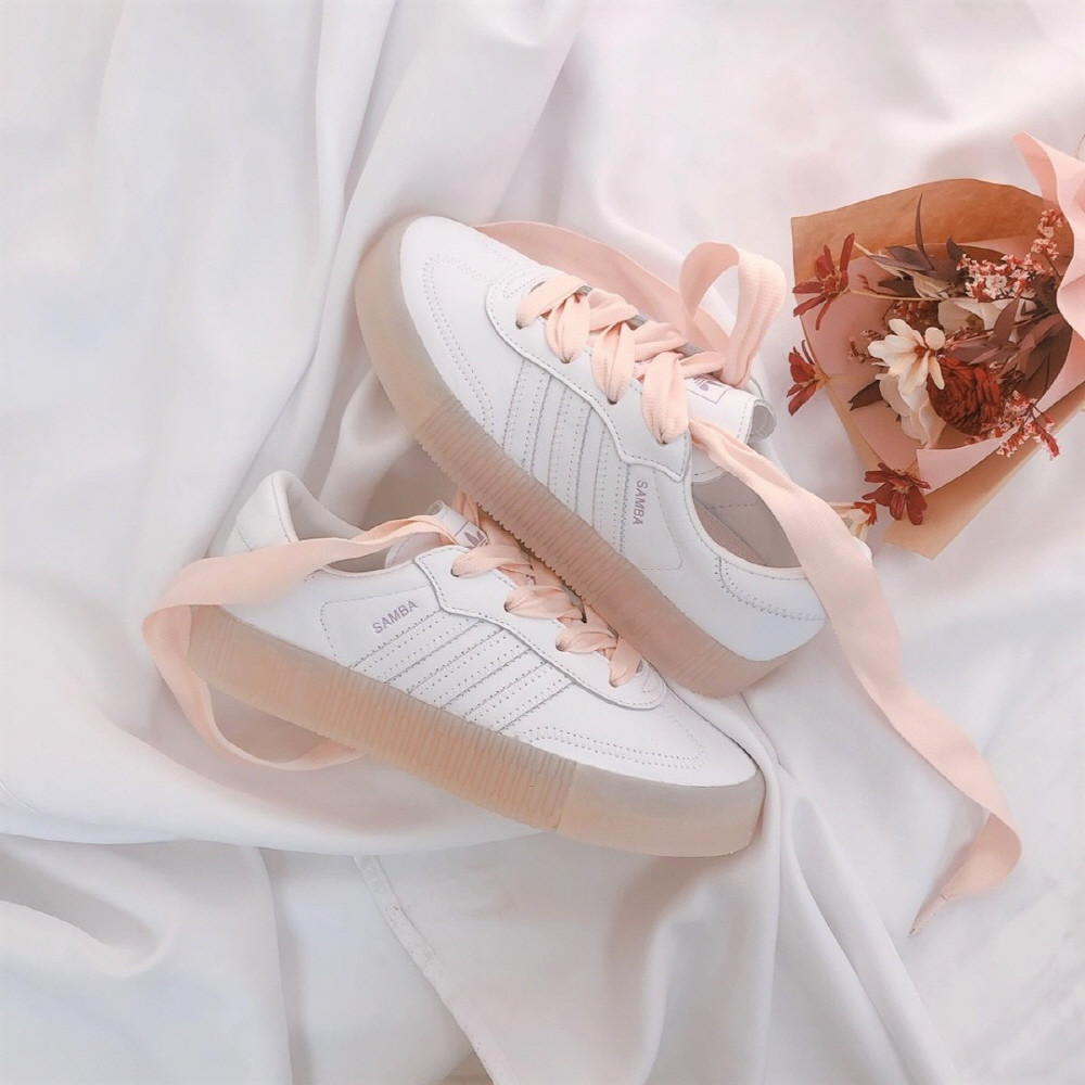 아디다스 아디다스 오리지널 삼바로즈 우먼스 발레리나 핑크 리본 - 위시버킷