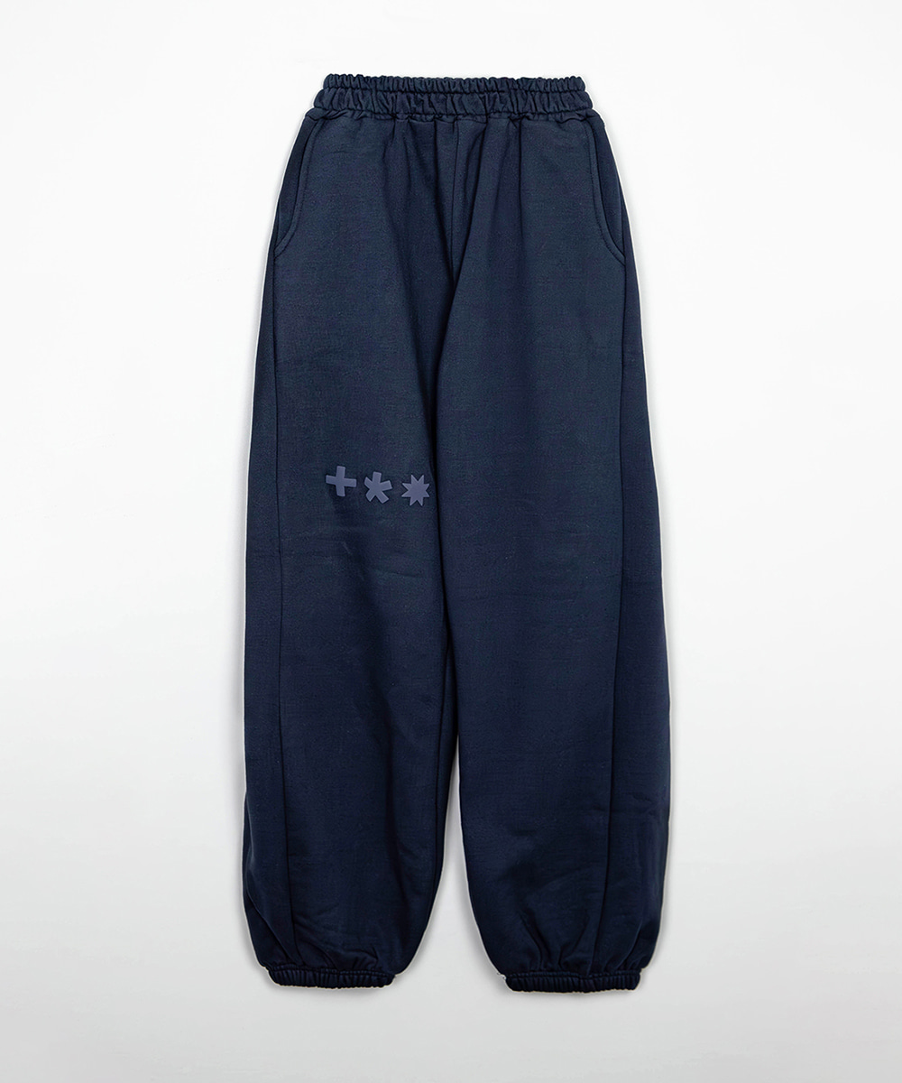 마이딥블루메모리즈 Symbol Logo Sweat Pants in Navy - 위시버킷