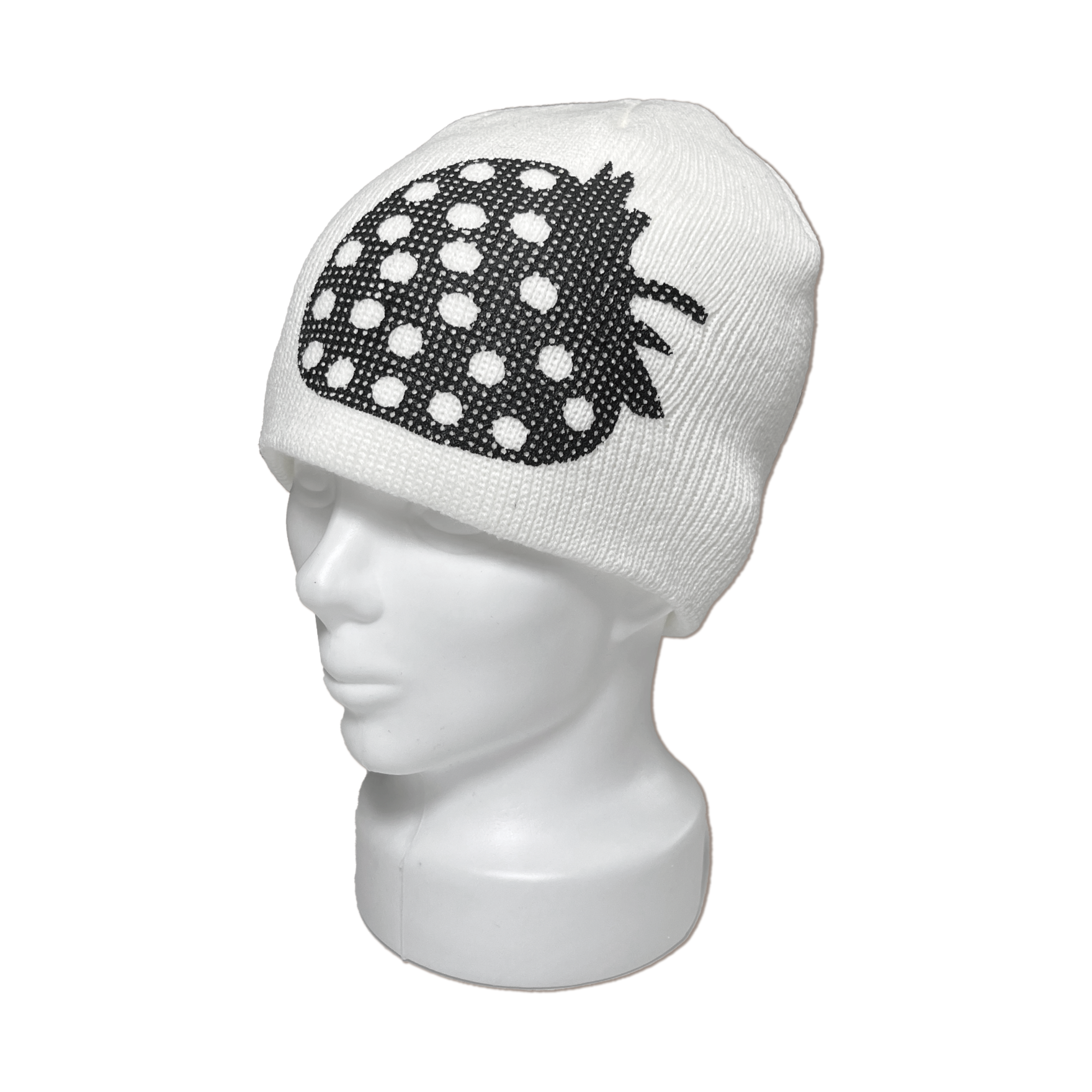AFTERNUDE 3차★STRAWBERRY DOT BEANIE (WHITE) - 위시버킷