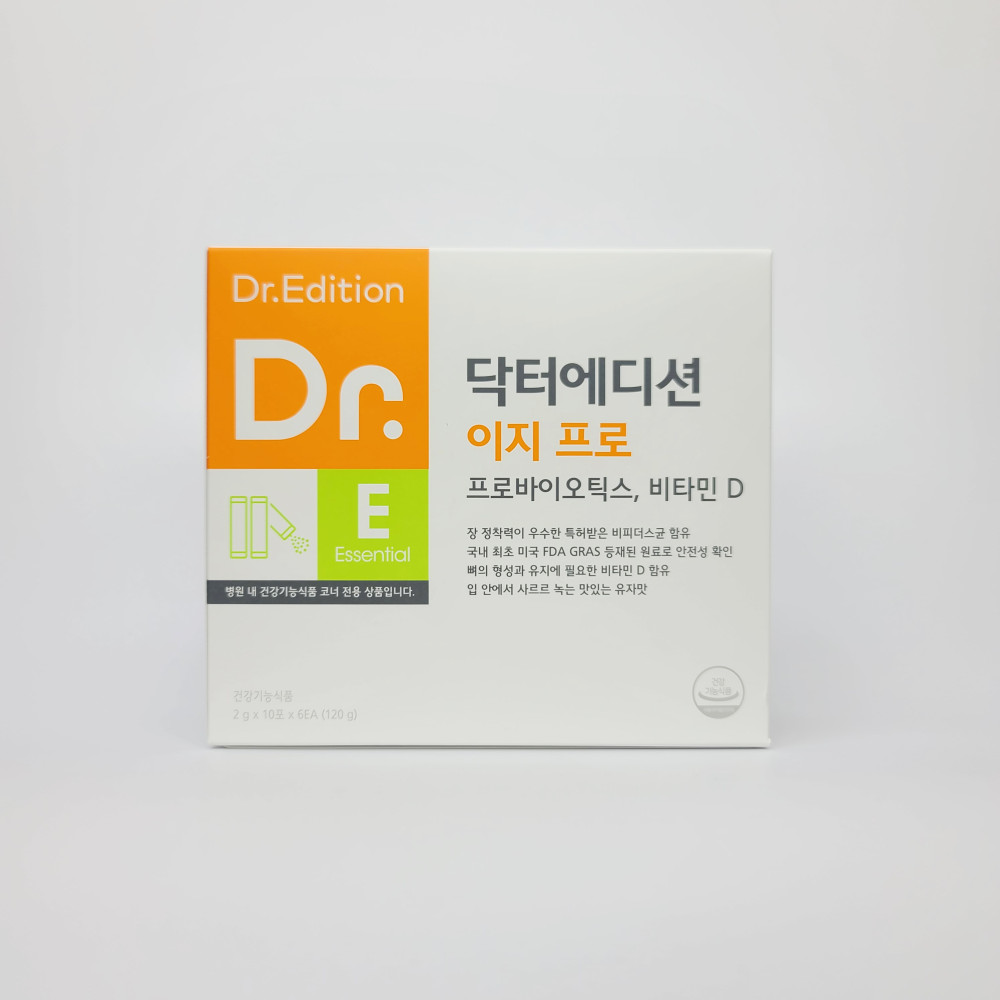 에프앤디넷 닥터에디션 닥터 이지프로 60포 (2개월분) 2g X 10포 X 6EA 프로바이오틱스, 비타민D [원산지:상세설명에 표시] - 위시버킷