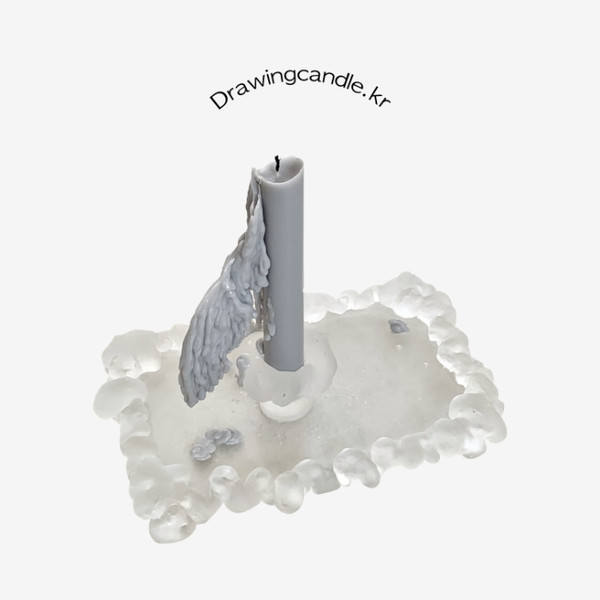 찹스틱스 DRAWING CANDLE | Translucent cloud plate - 위시버킷
