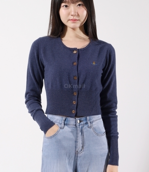비비안웨스트우드 [Vivienne Westwood]Bea Cropped Cardigan (1803002U Y0018 K409) - 위시버킷