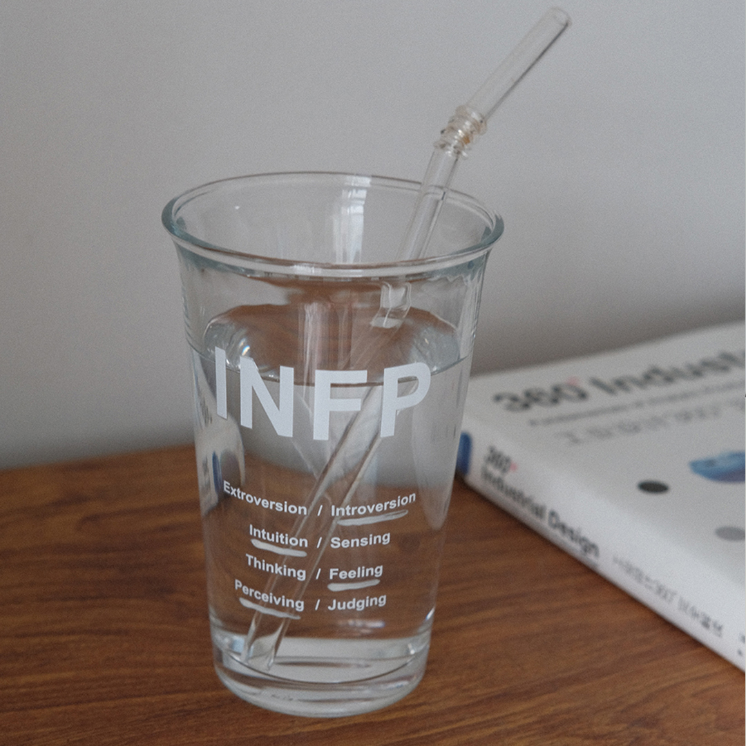 쏠띵즈 MBTI Glass Cup 엠비티아이 글라스컵 - 위시버킷