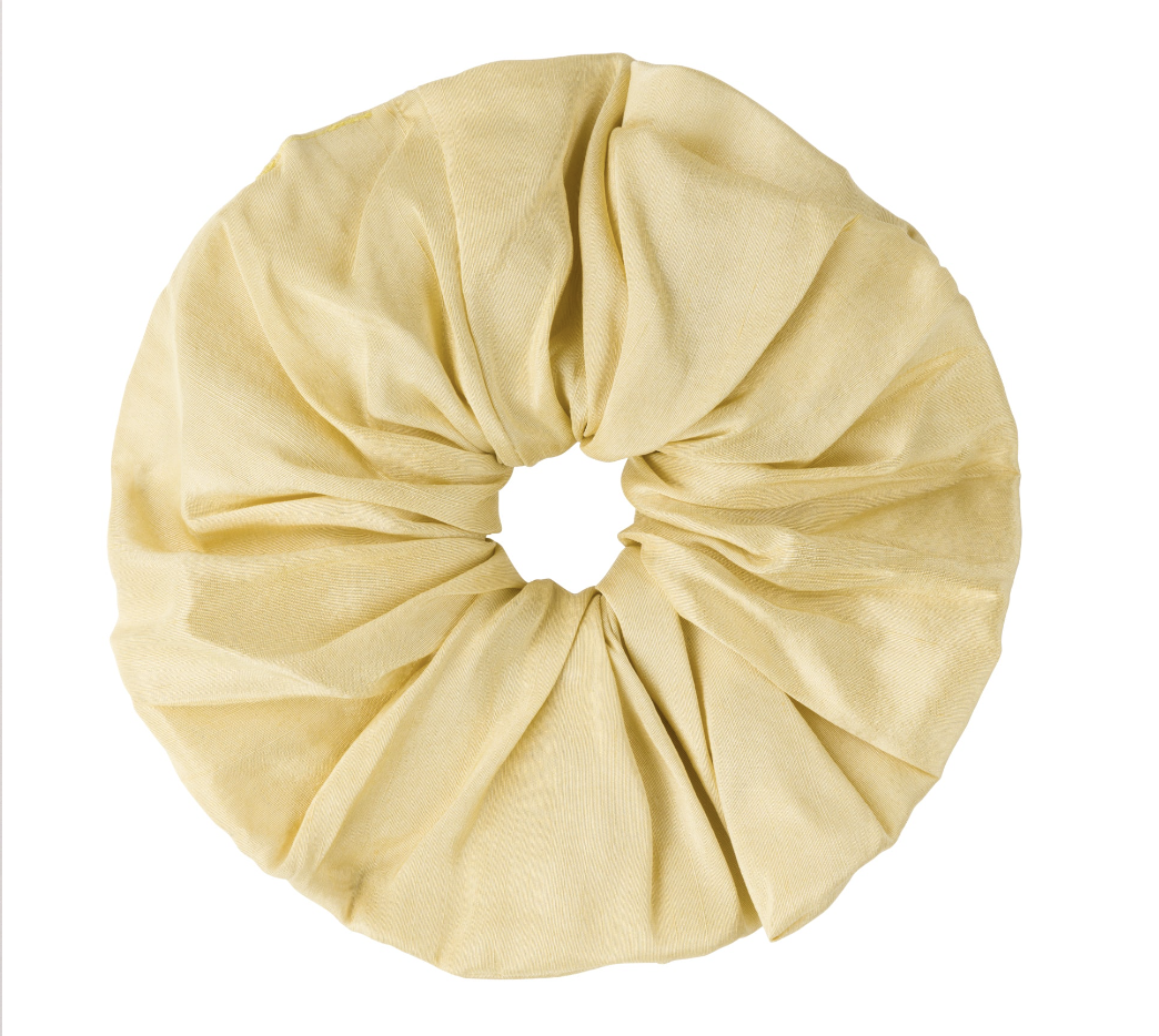 미라벨 Hai Dupion Frill Scrunchie Light Yellow - 위시버킷