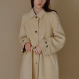 노티아 NOTIA SOFT BOUCLE HALF COAT - CREAM - 위시버킷