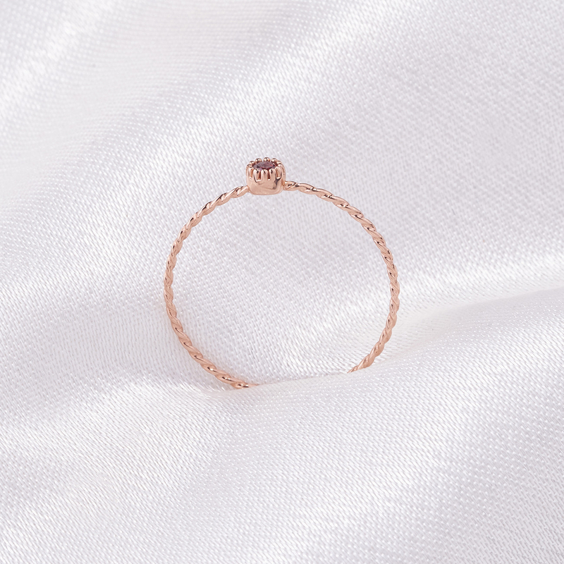 D102 14K 델로 가넷 반지 - 위시버킷