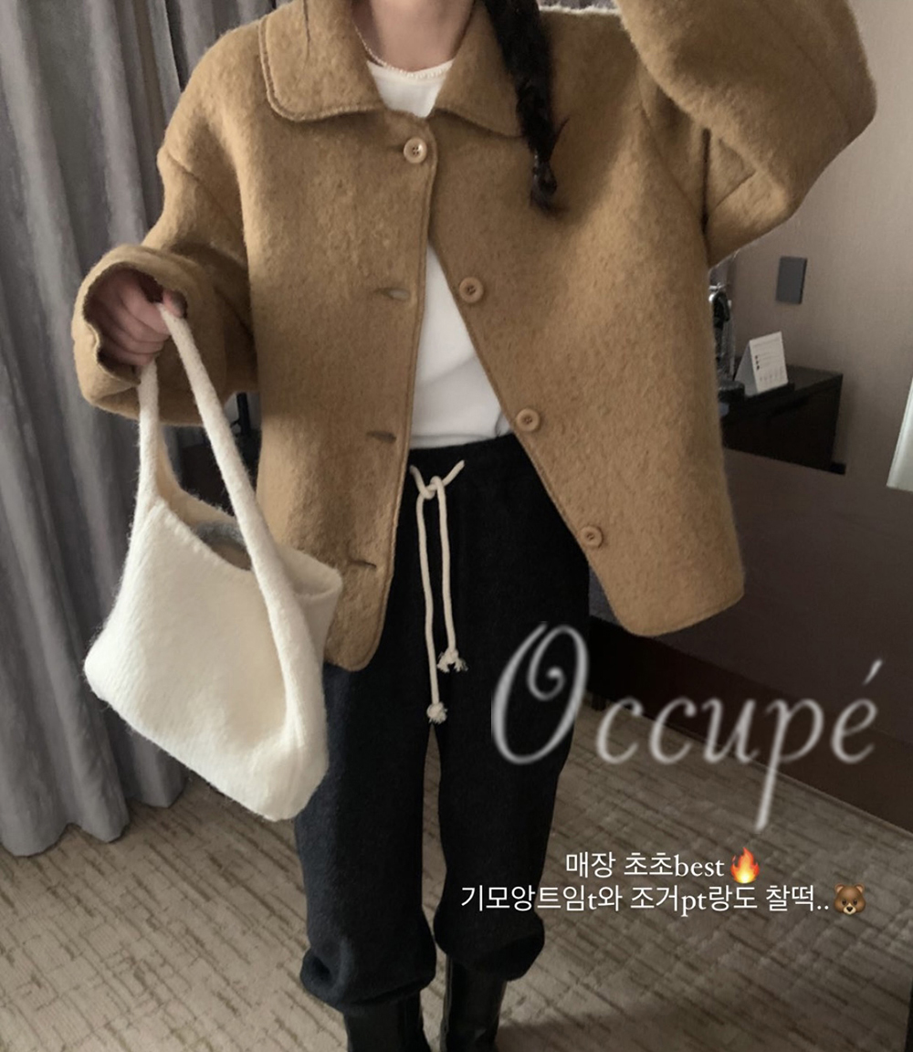 오큐페 [카멜당일]멜라운지 슈가 울 자켓 (2col) mellounge - 위시버킷