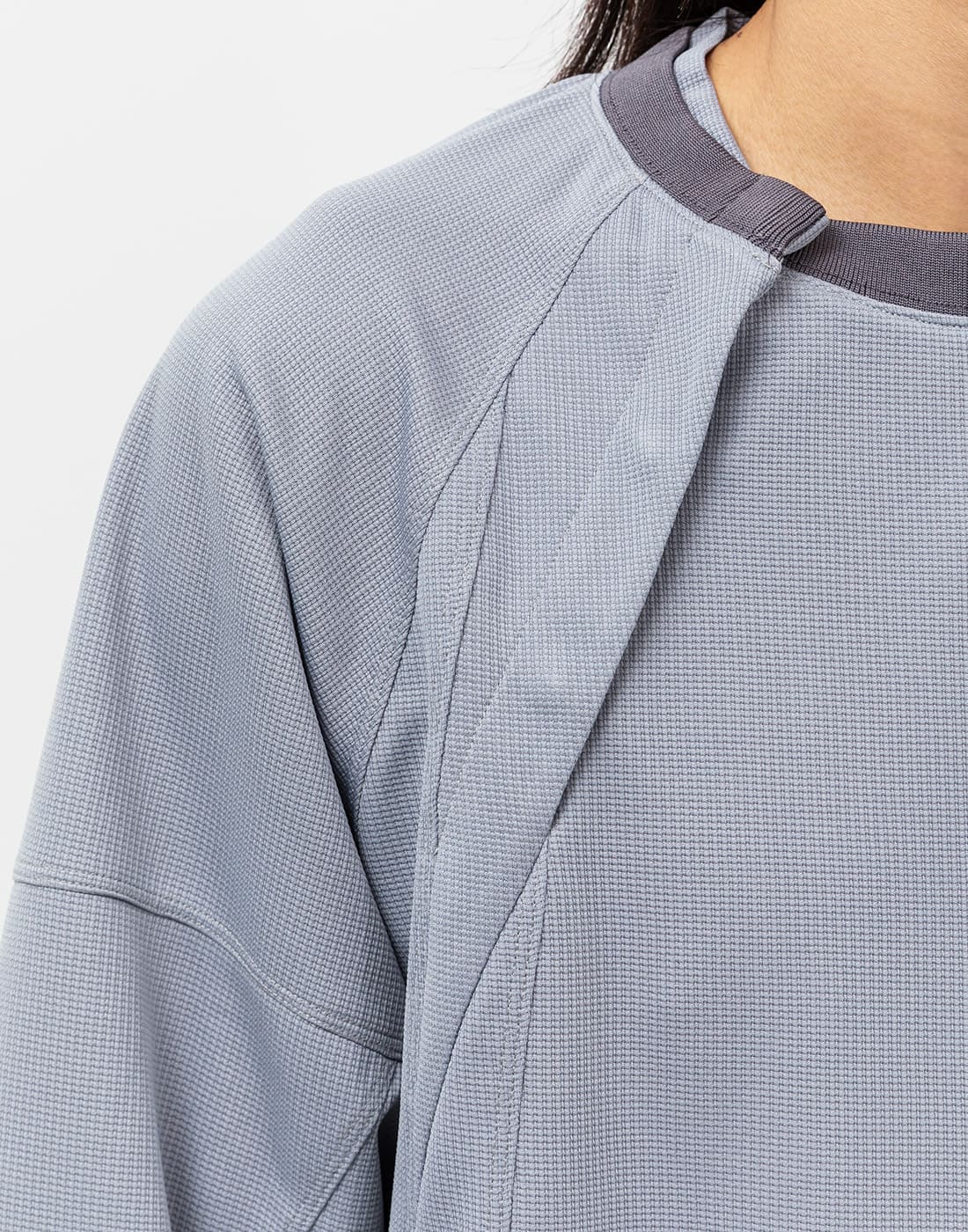 에이트디비젼 Placket Long Sleeves (Grey) - 위시버킷