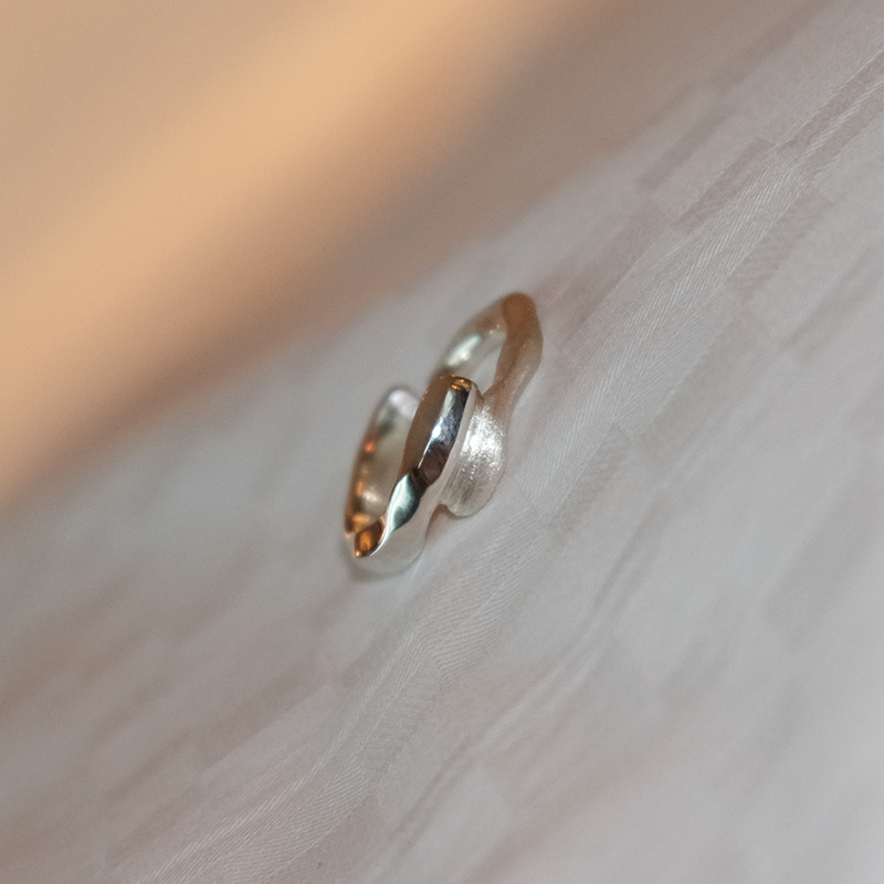 엘엔엠디 [신상백서] Texture stripe ring (sanding) - 위시버킷