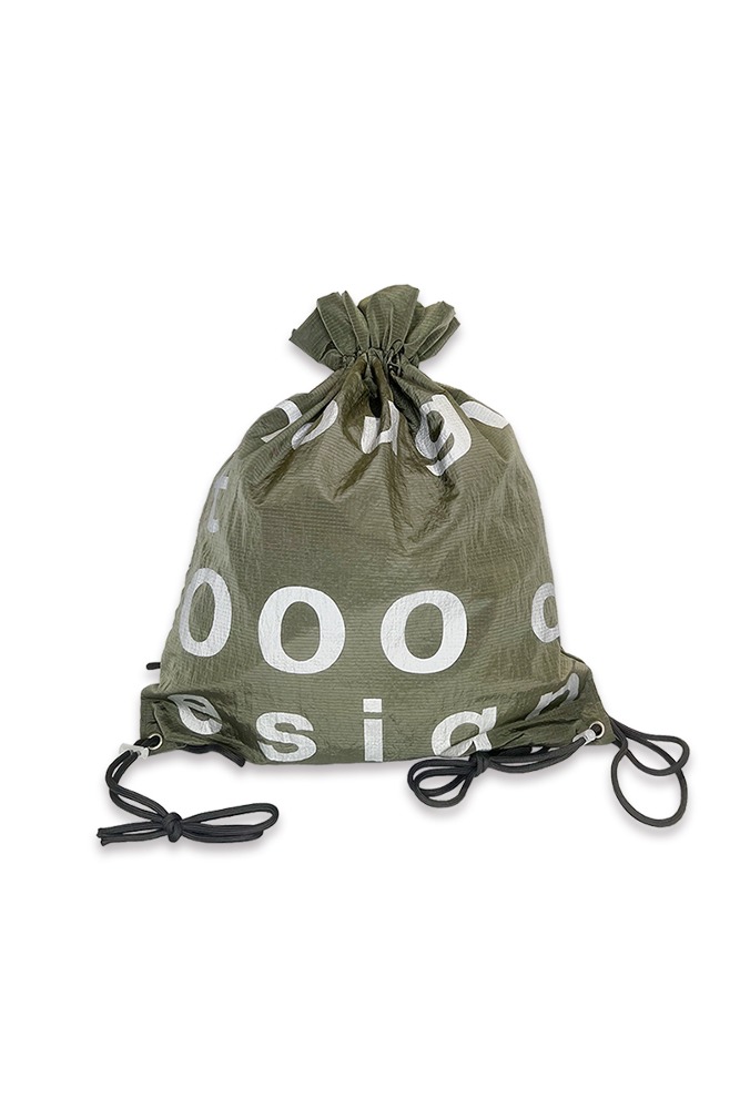 노우트 [nought] 000 Design Gym Sack / Khaki (RESTOCK) - 위시버킷