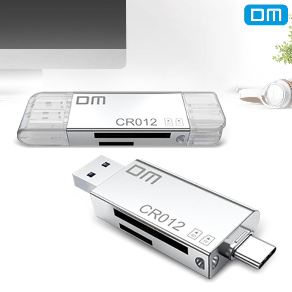 DM DM SD카드 USB 3.0 C타입 OTG 변환 블랙박스 핸드폰 멀티 리더기 CR012 - 위시버킷