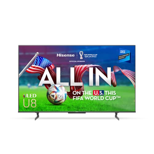 하이센스 Hisense U8H QLED Series Quantum 4K ULED Mini-LED 65-Inch Class Google Smart TV with Alexa ...