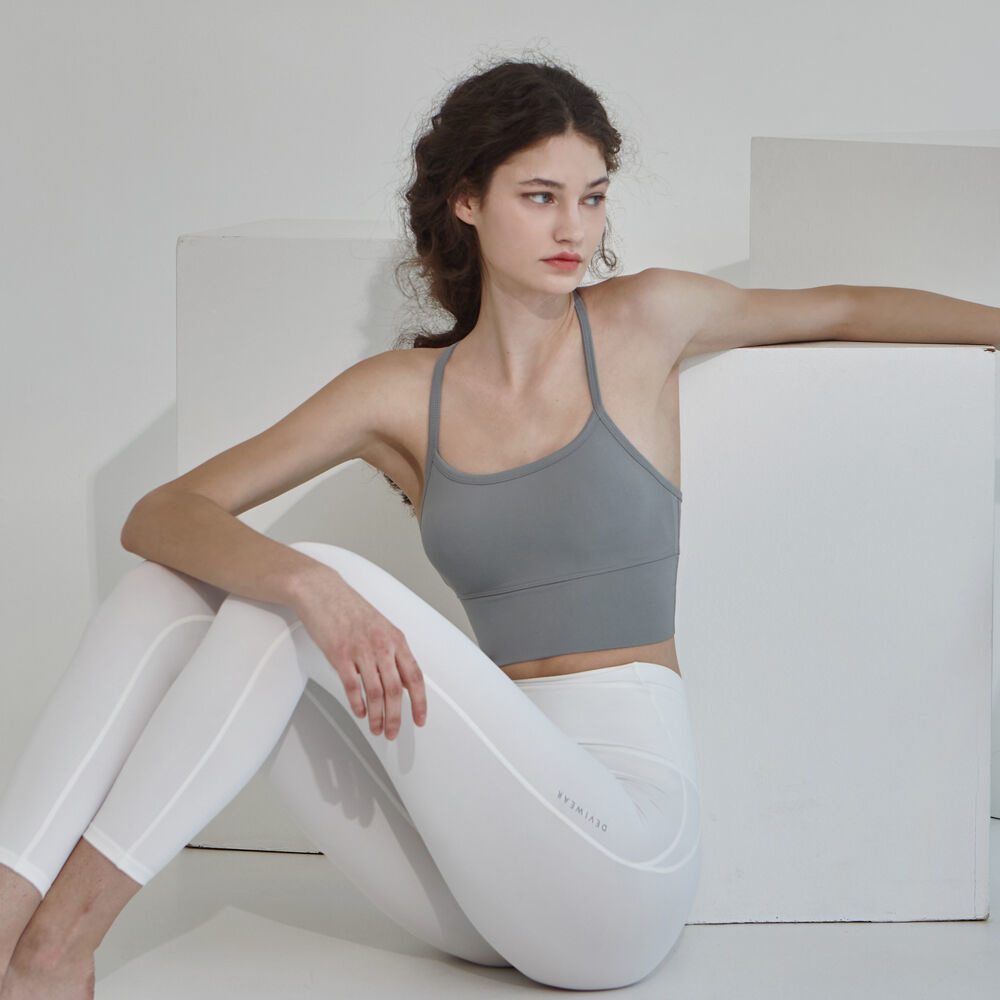 데비웨어 여성 요가복 DEVI-TS0033-그레이 필라테스 리비아 브라탑 - 위시버킷